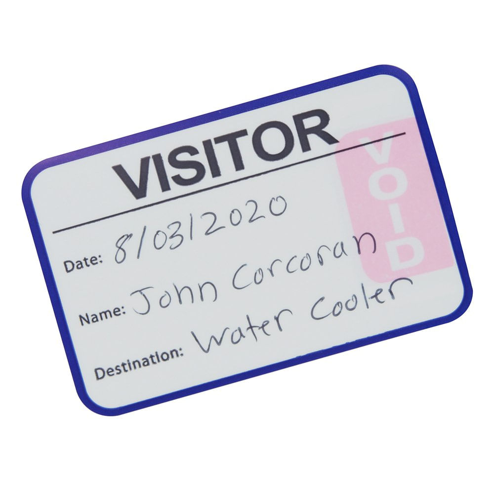Visitor Pass Standard Login Book - IDville